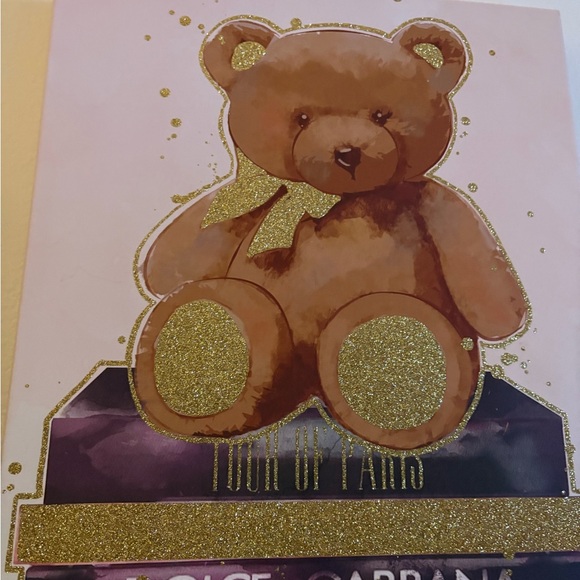 Art | Gold Glitter Teddy Bear Art | Poshmark